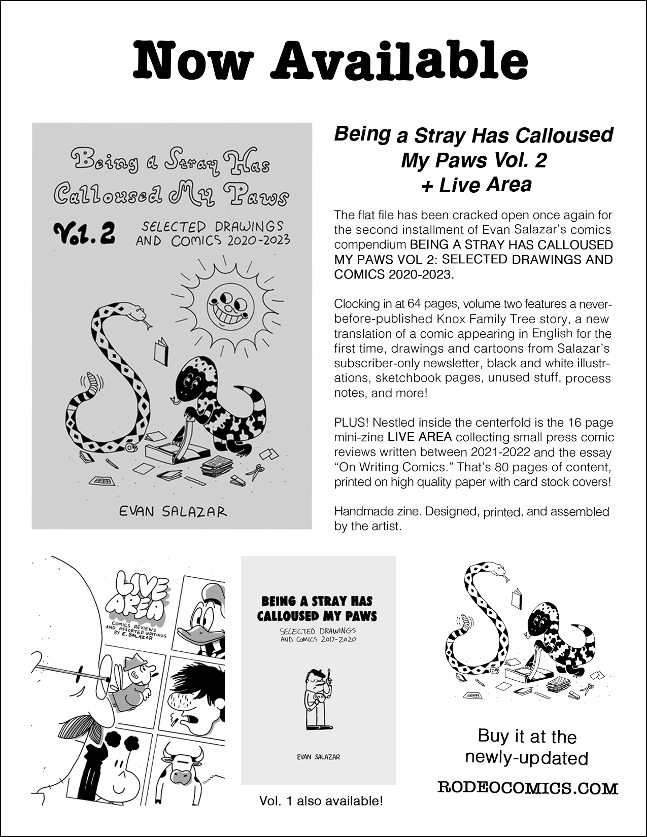 Being a Stray Vol. 2 OUT NOW! – Rodeo Comics | Evan Salazar