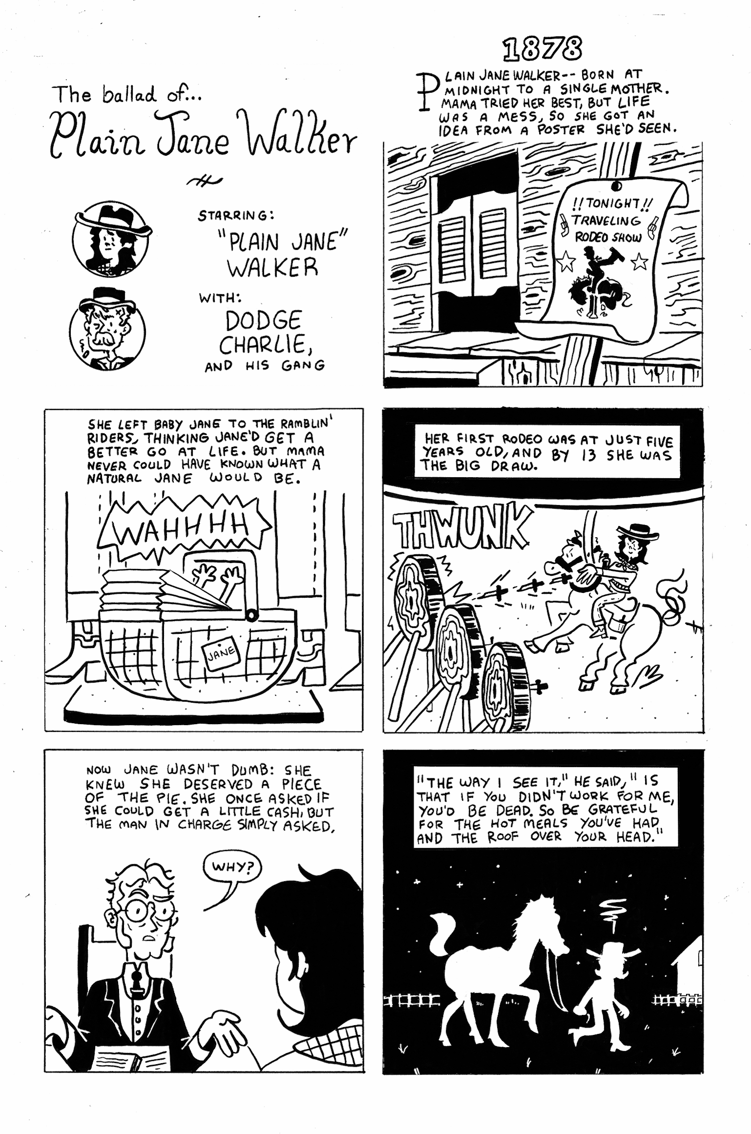 The Ballad of Plain Jane Walker – Rodeo Comics | Evan Salazar